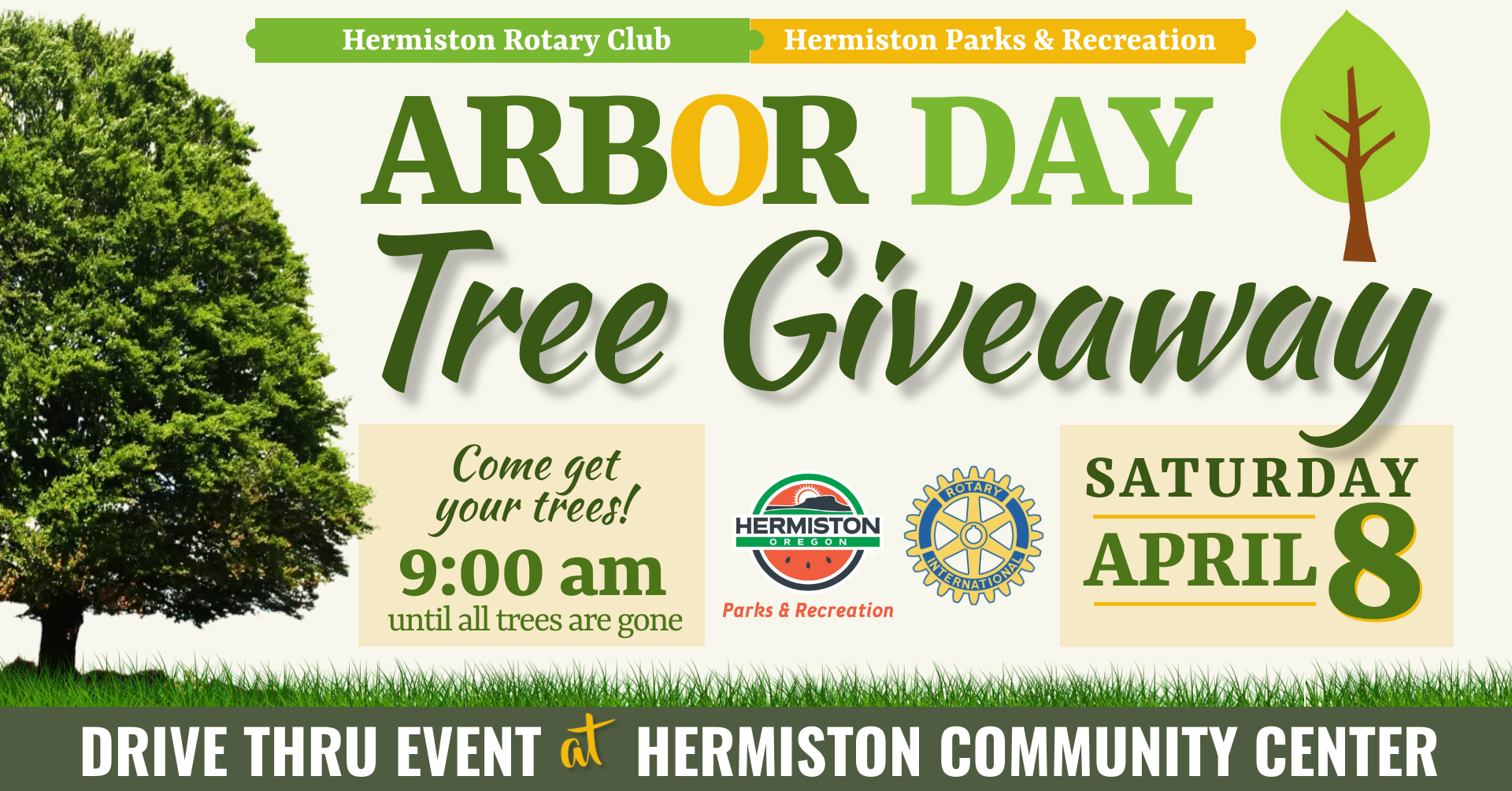 Arbor Day Tree Giveaway | Hermiston, OR