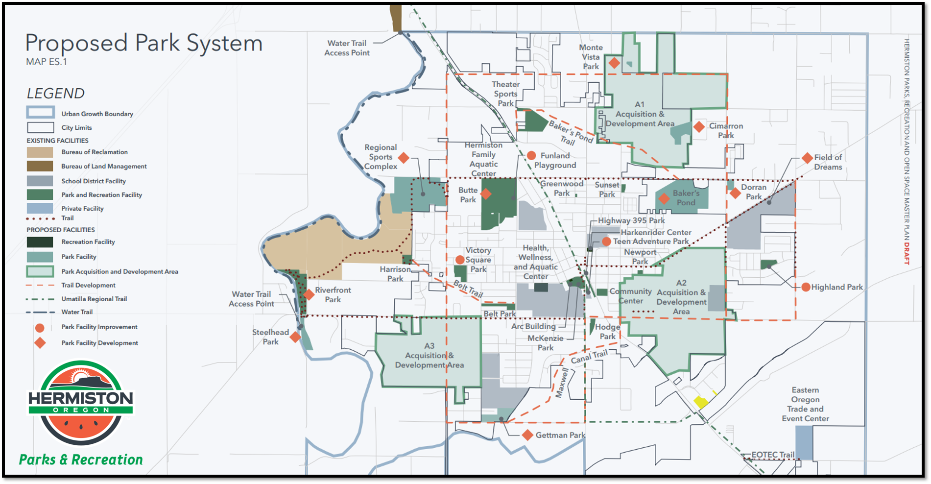 Hermiston Parks, Recreation and Open Spaces Master Plan | Hermiston, OR