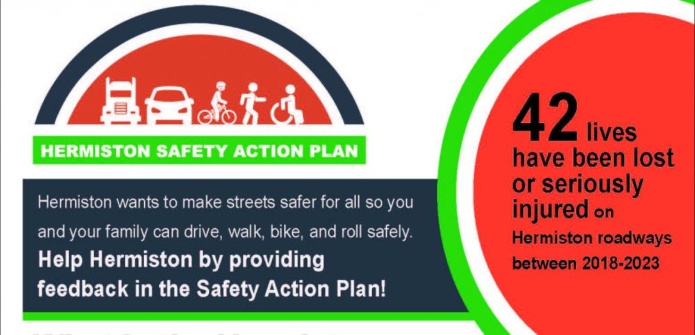 City of Hermiston Seeking Feedback on Safety Action Plan | Hermiston, OR