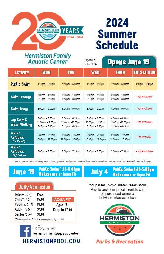 Hours and Information | Hermiston, OR